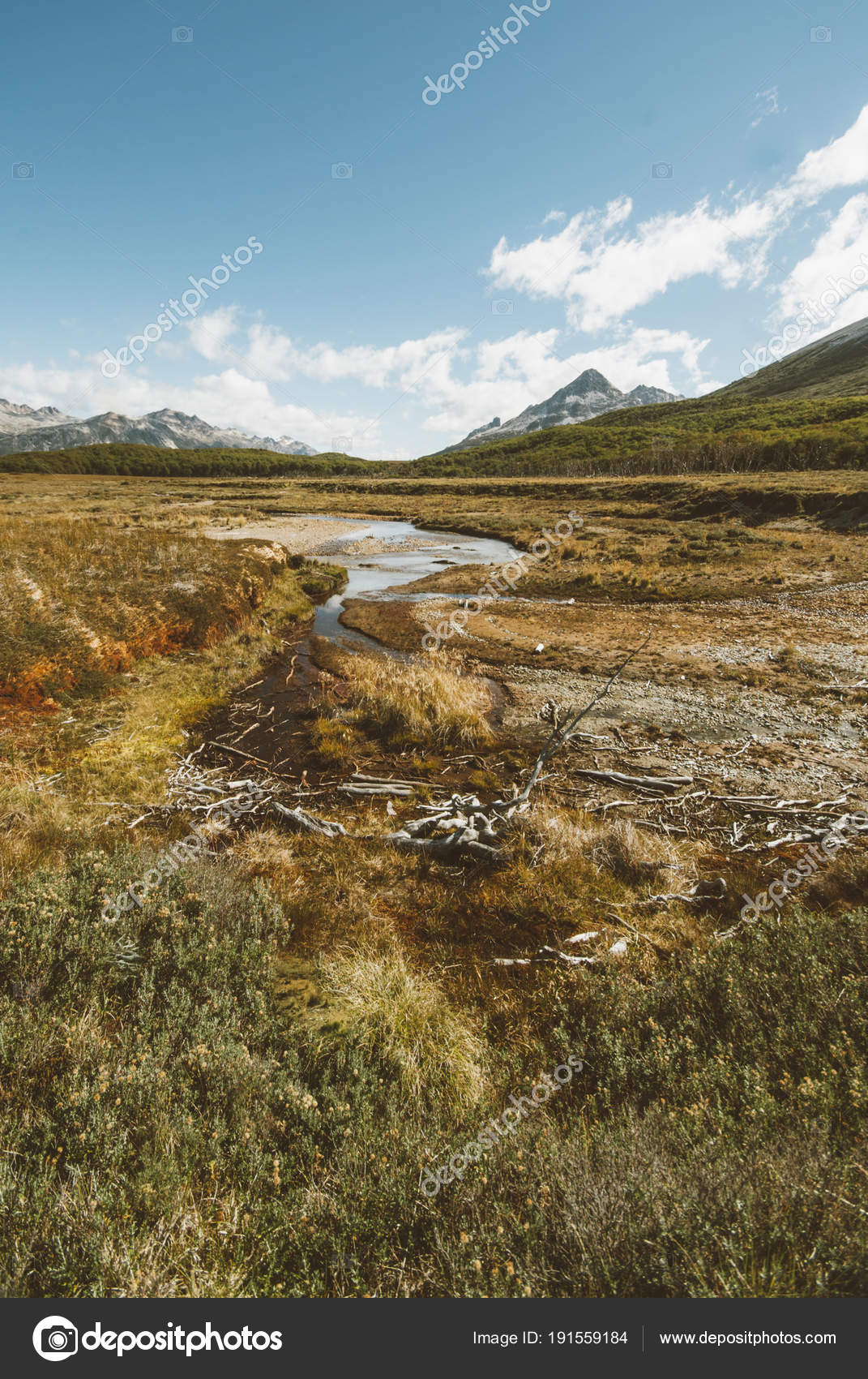 Wild Patagonia Trekking Path Emerald Lagoon Ushuaia Tierra Del Fuego ...