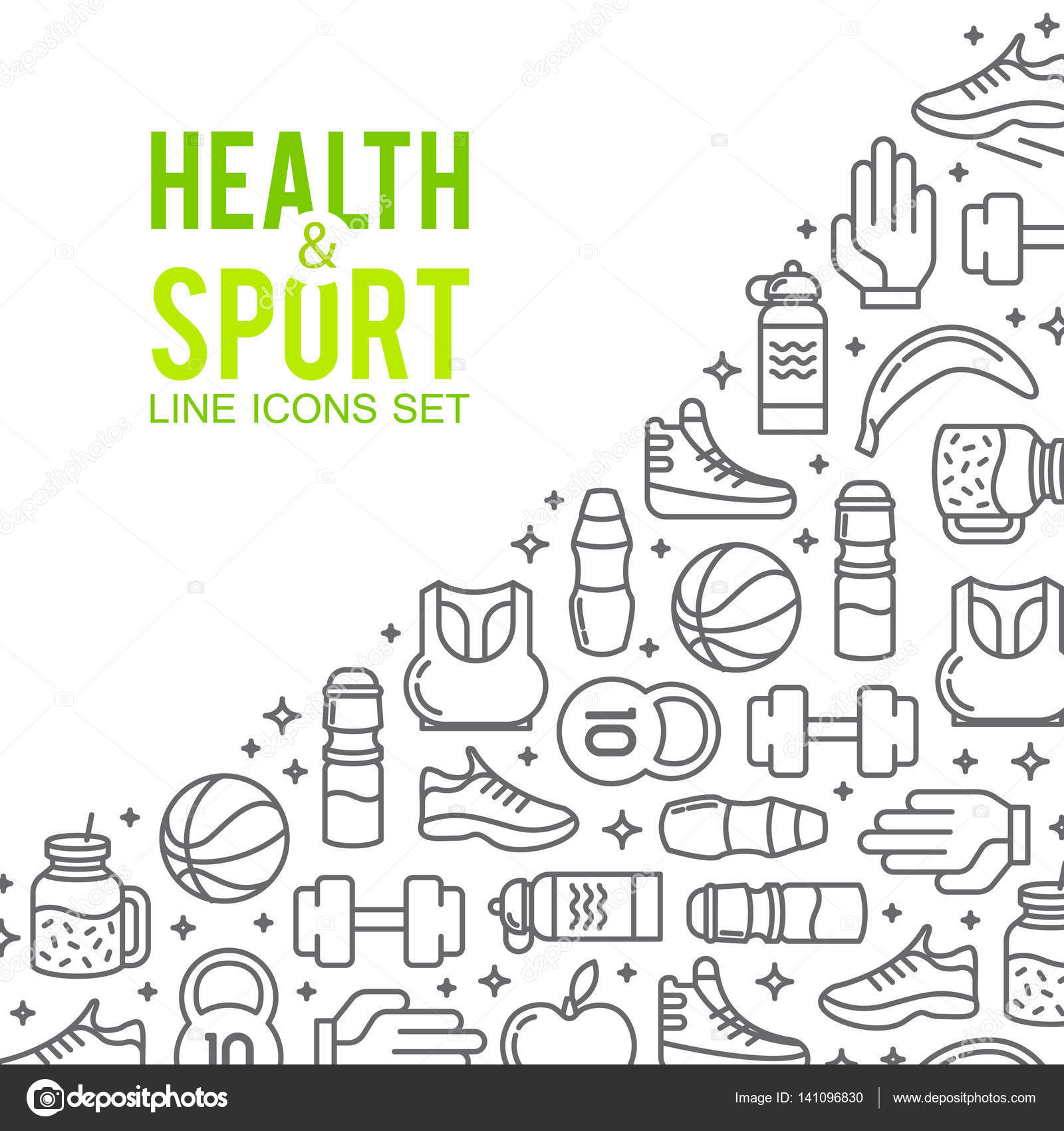 Sports icons. Sport concept, background. Stock Vector Image by ©vextok ...