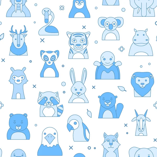 Colorful animals pattern Stock Vector Image by ©vextok #153496732