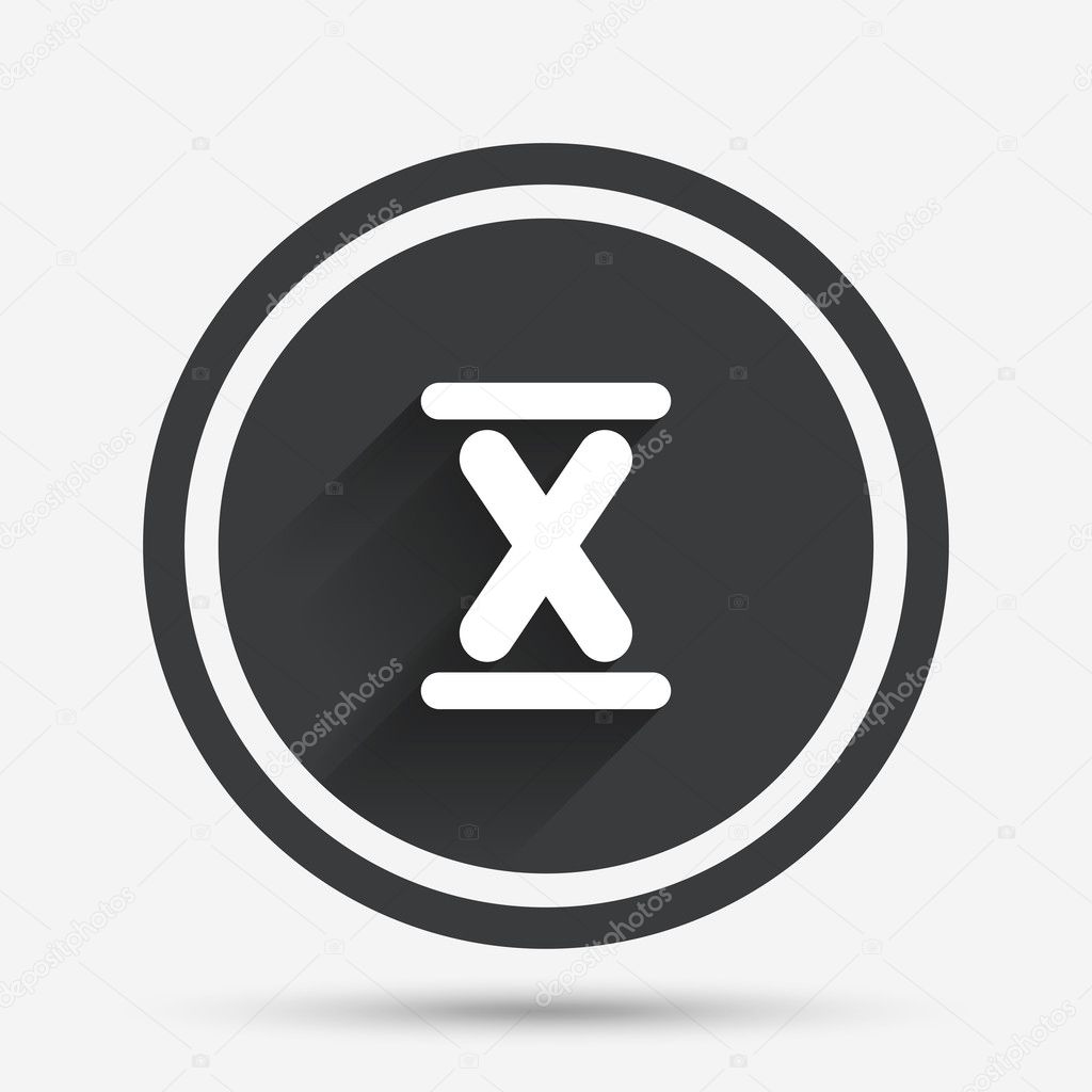 Chiffre romain dix icône. Numéro romain dix signe . Vecteur par ...