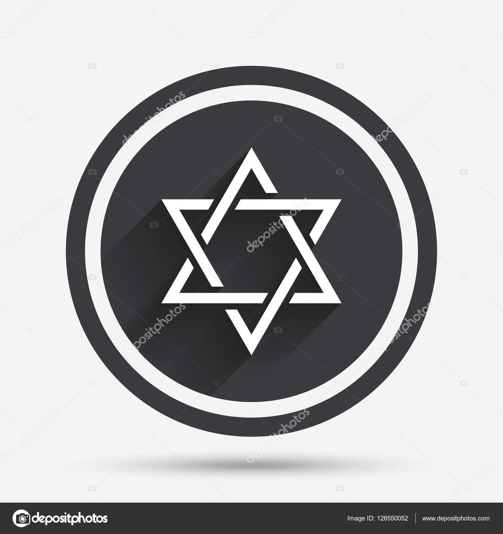 Star of David sign icon. Symbol of Israel. Stock Vector Image by ...