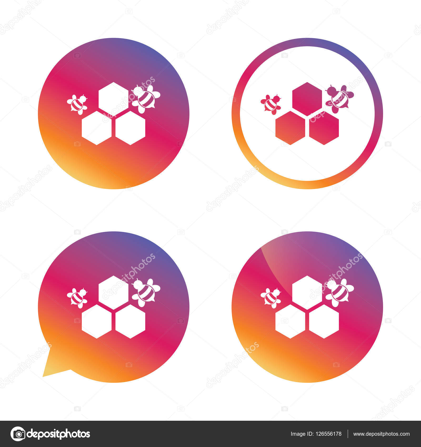 Honeycomb sign icon. Honey cells symbol. Stock Vector Image by ...