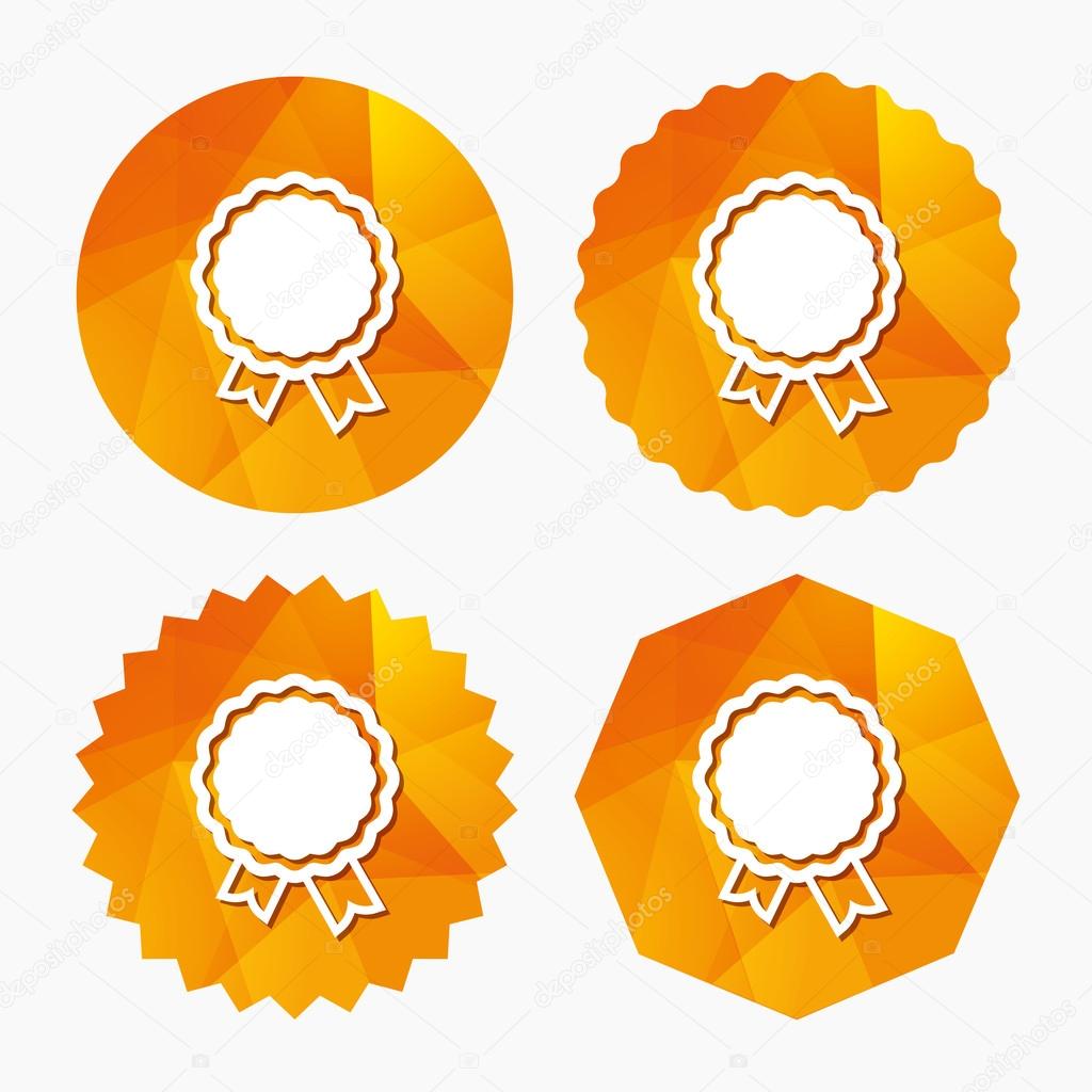 Award icon. Best guarantee symbol. Stock Vector Image by ©Blankstock ...