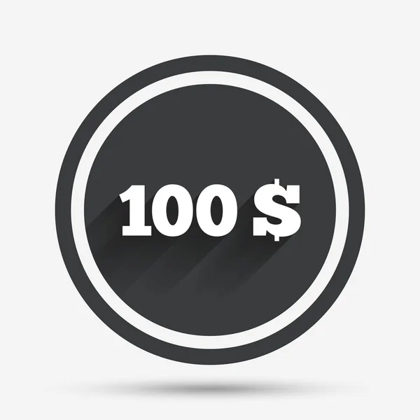 100 Dollars icon Stock Vector by ©Blankstock 144670937