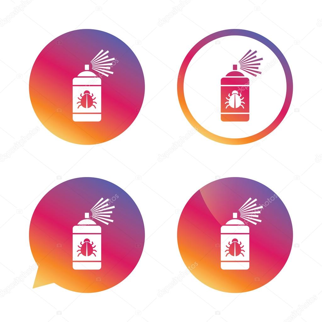 Bug disinfection sign icons Stock Vector Image by ©Blankstock #127770770