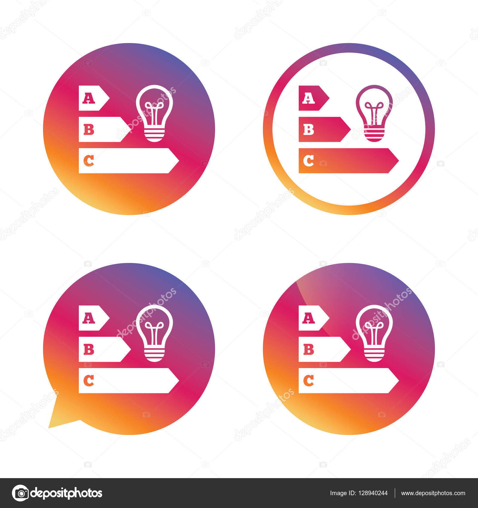 Energy efficiency sign icon. Stock Vector Image by ©Blankstock #128940244