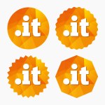 Stylization of abbreviation "IT" (information technology) Stock Vector ...