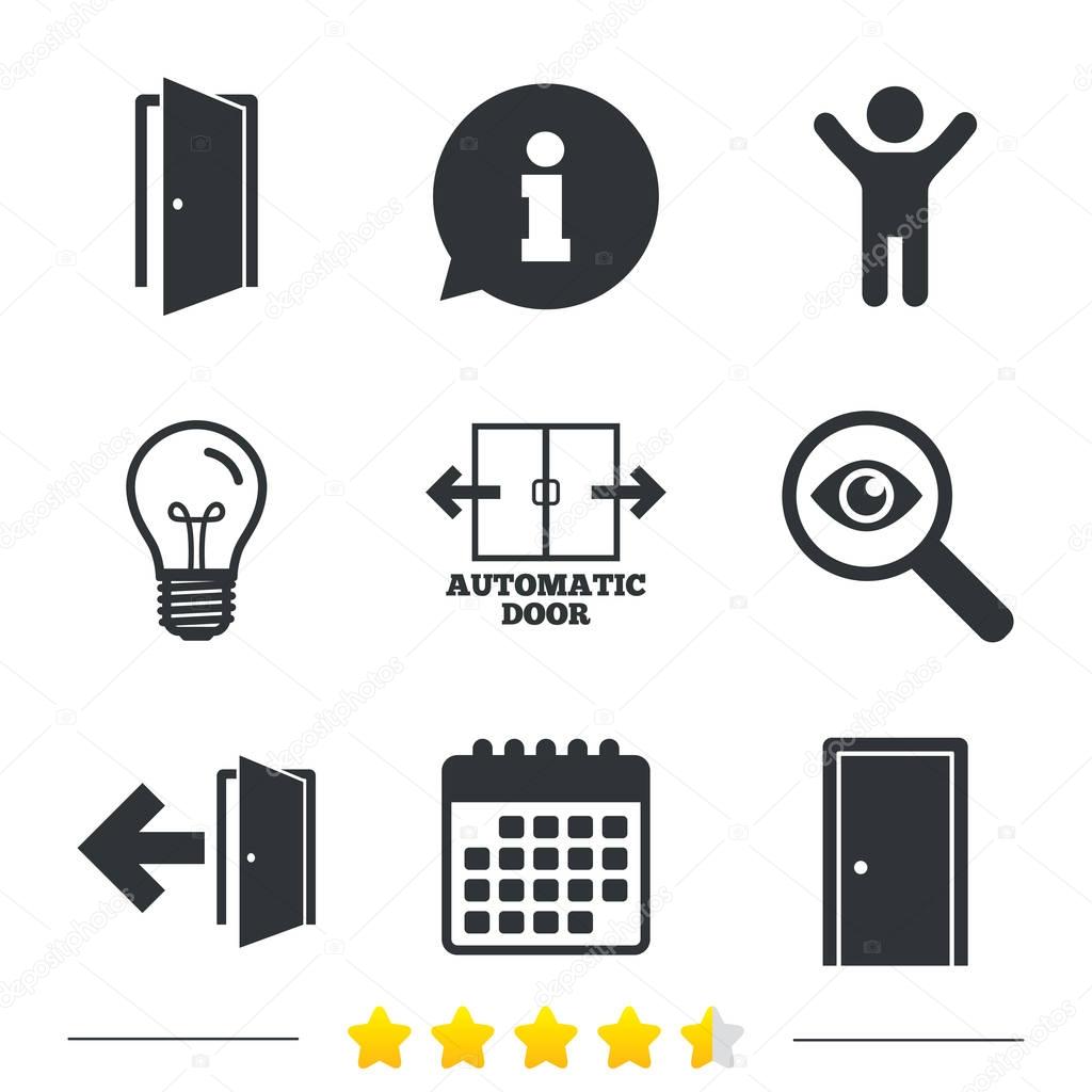 Doors icons set — Stock Vector © Blankstock #129319620