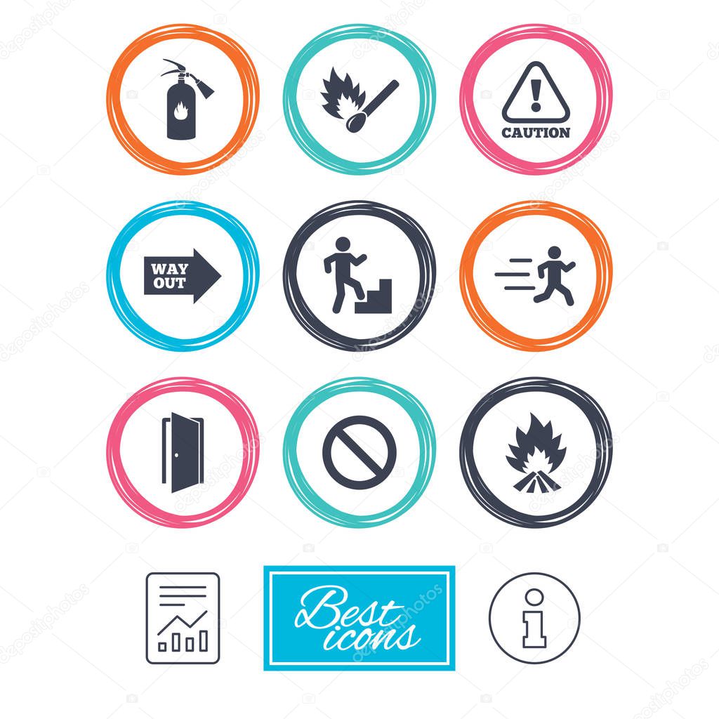 Seguridad contra incendios, iconos de emergencia 2025