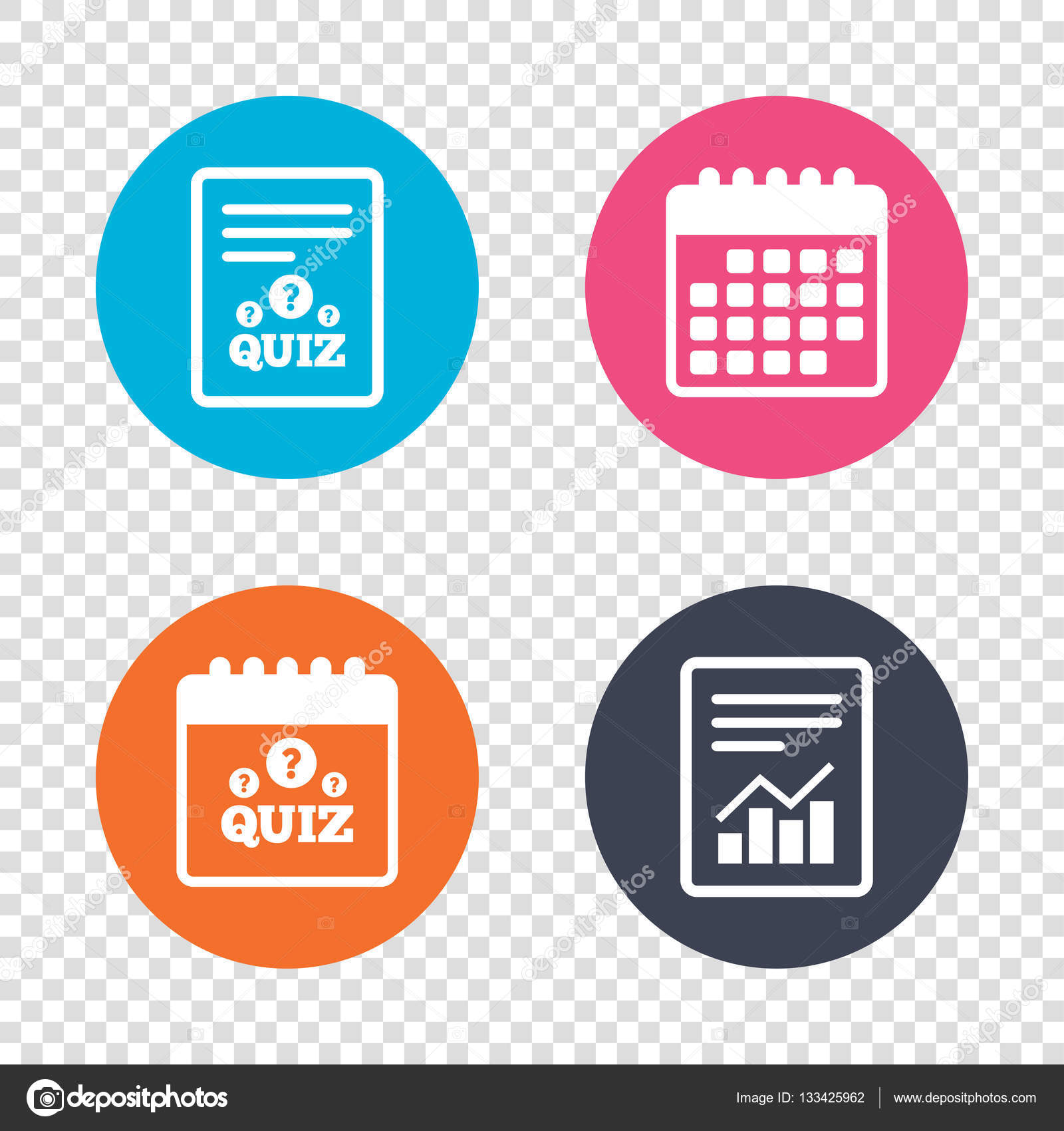 Quiz sign icons set Stock Vector Image by ©Blankstock #133425962