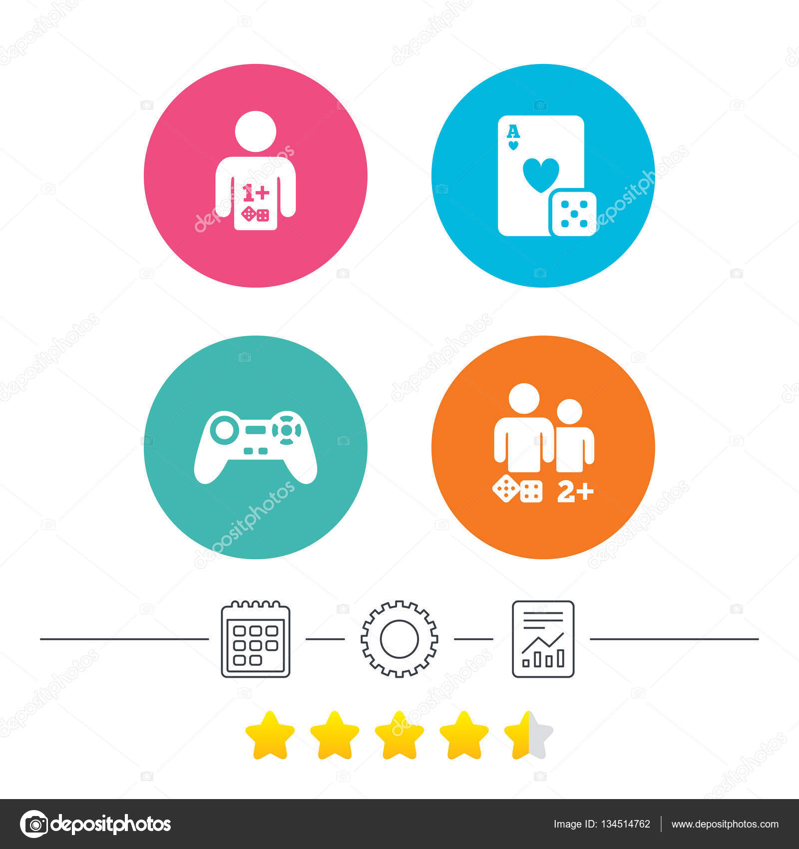 Gamer icons set Stock Vector Image by ©Blankstock #134514762