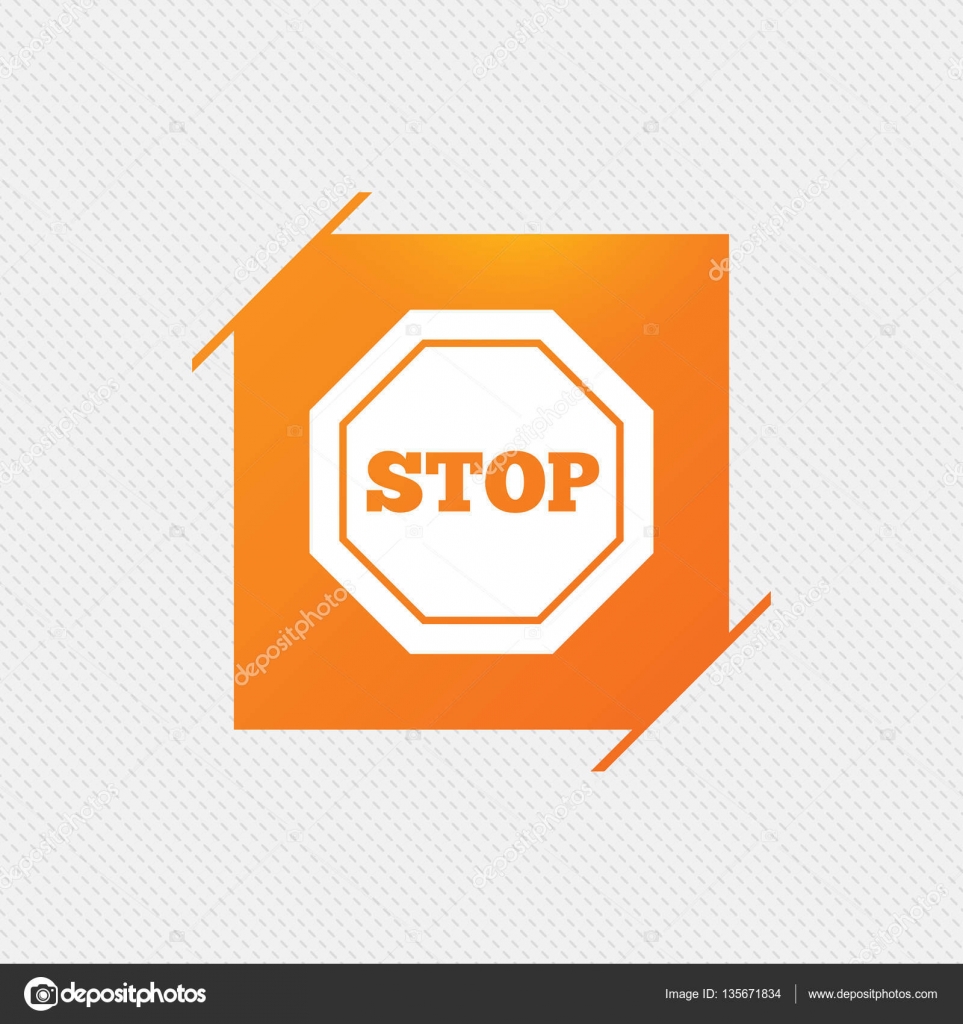 Traffic stop sign icon. Caution symbol. Stock Vector Image by ...