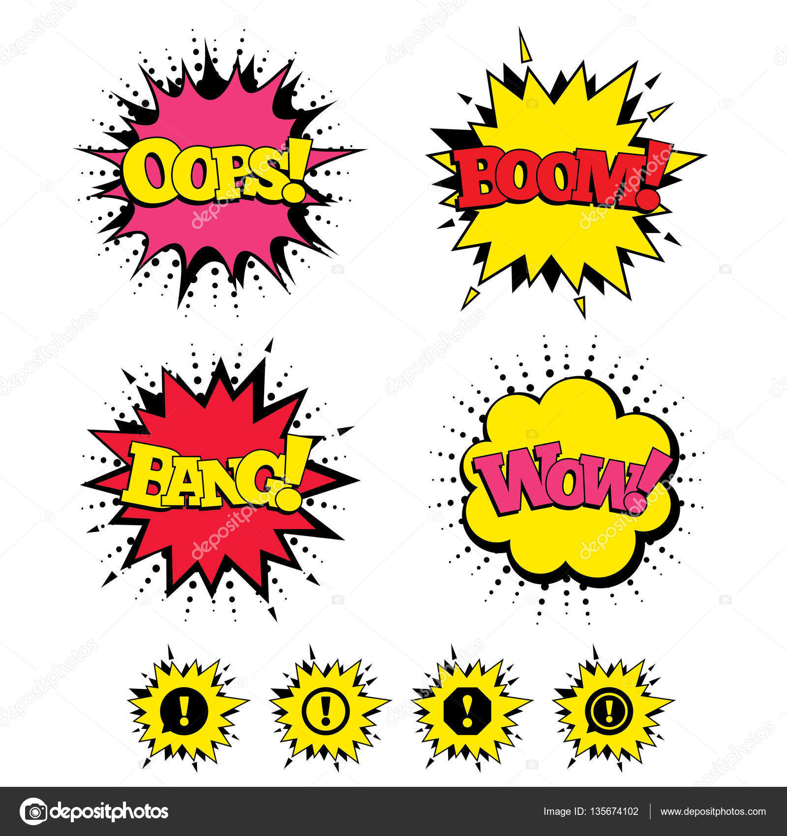 Exclamation Comic Bubble