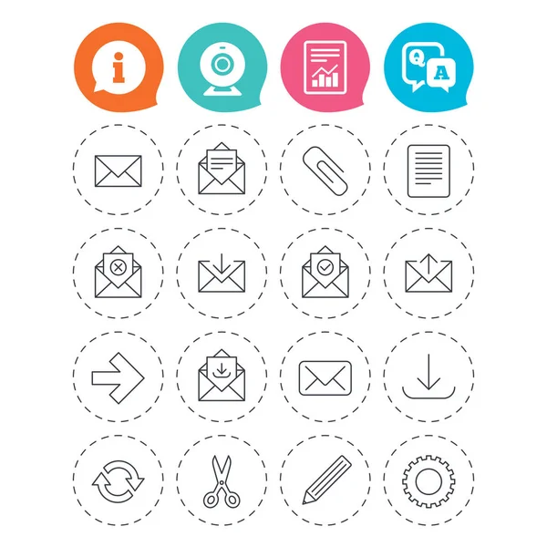 Mail services icons. Mail, clip and download. Stock Vector Image by ...