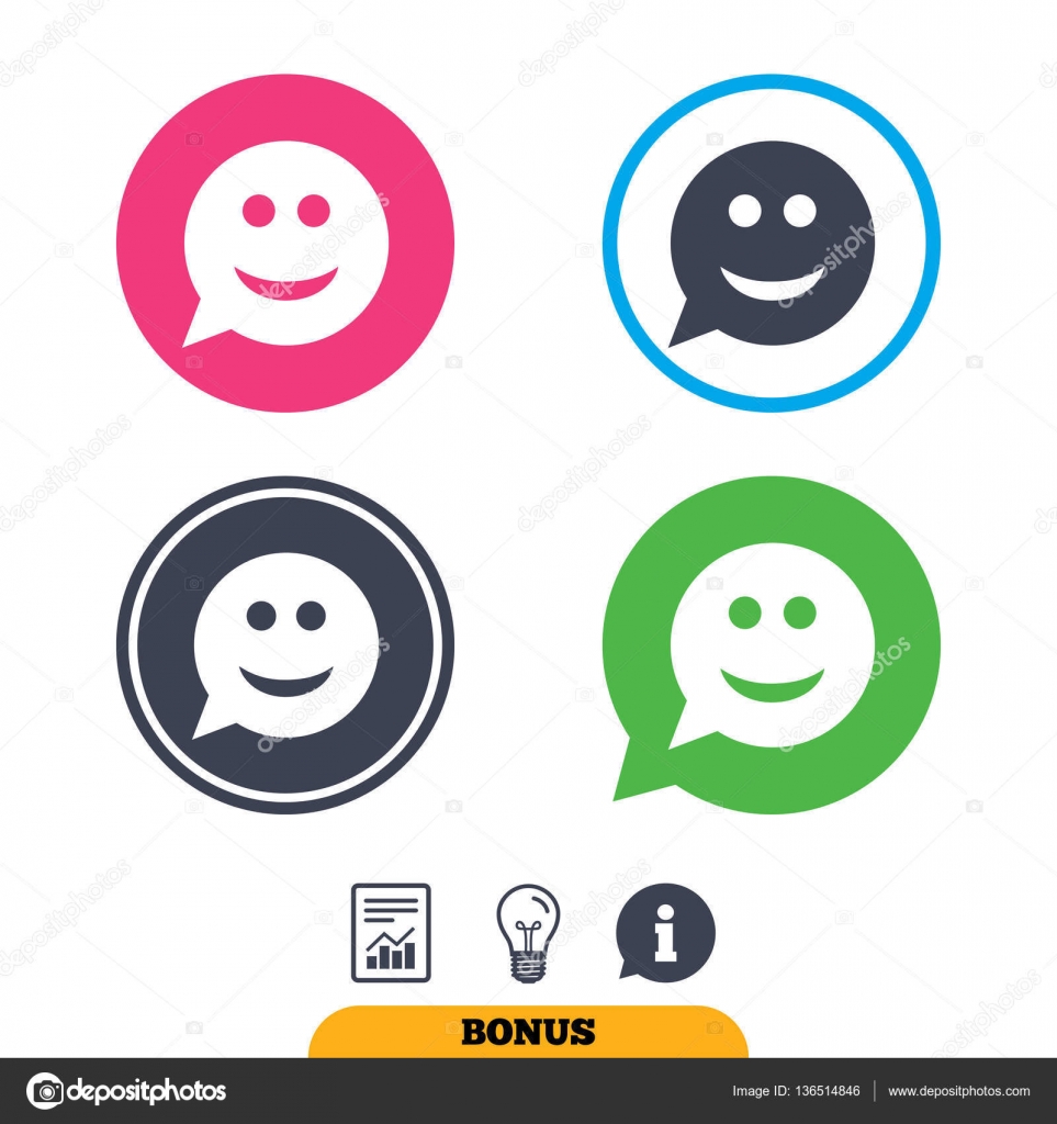 Smile face sign icon. Smiley symbol. Stock Vector by ©Blankstock 136514846