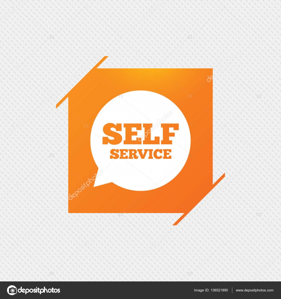 Self service sign icon. — Stock Vector © Blankstock #136521890