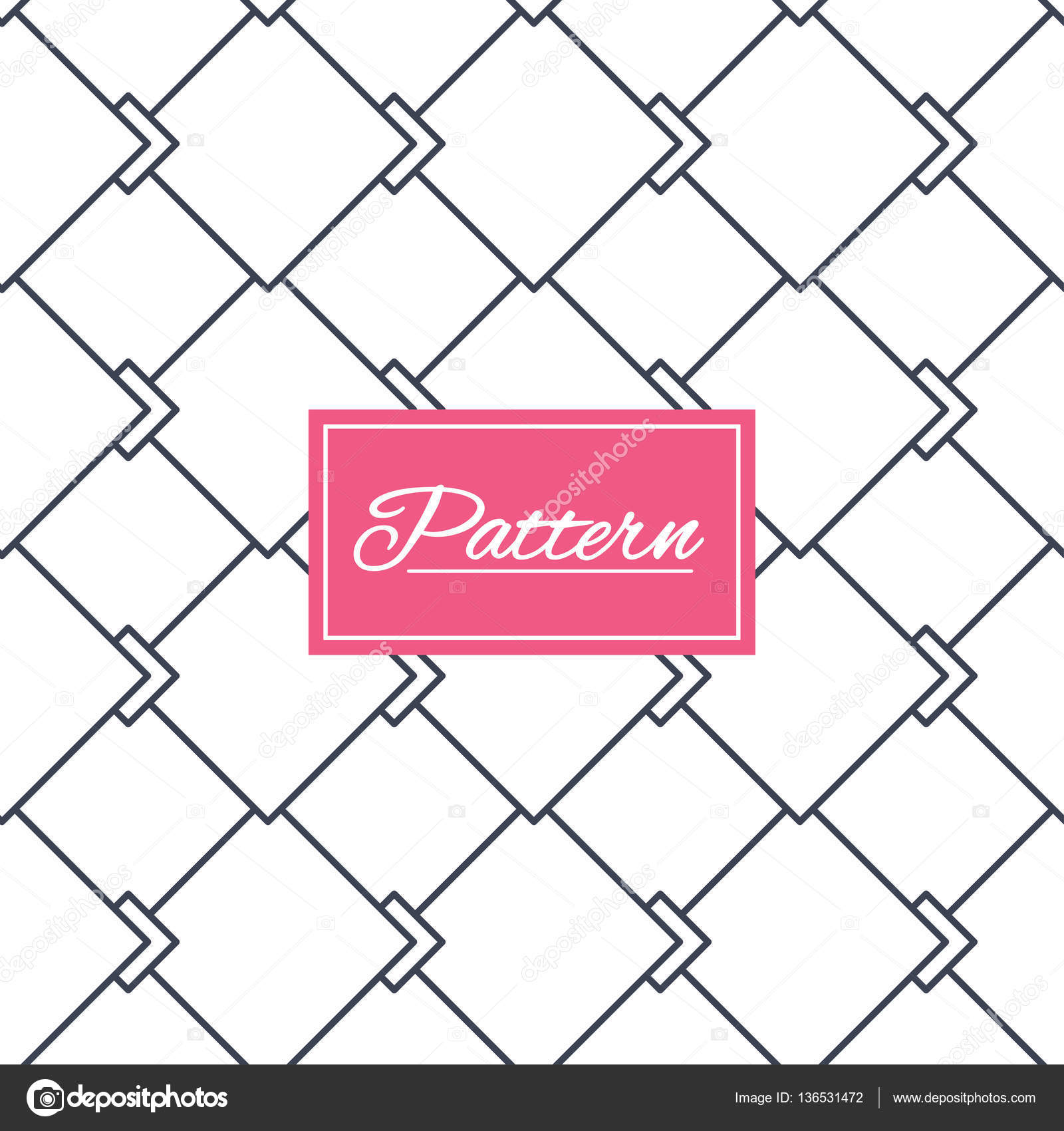 Rhombus stripped seamless pattern. Stock Vector by ©Blankstock 136531472