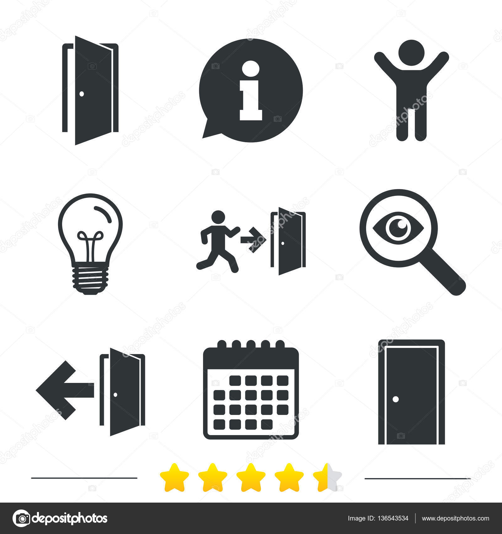 Door sign icon Stock Vector Image by ©Blankstock #136543534