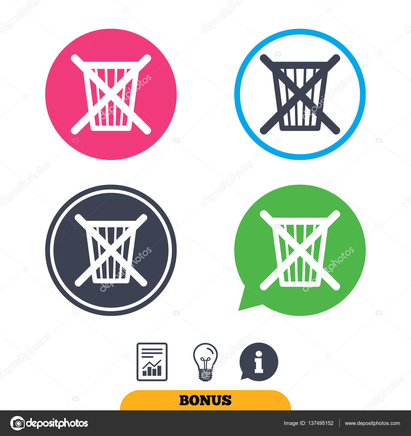 Information sign and light bulb icons Stock Vector Image by ©Blankstock ...