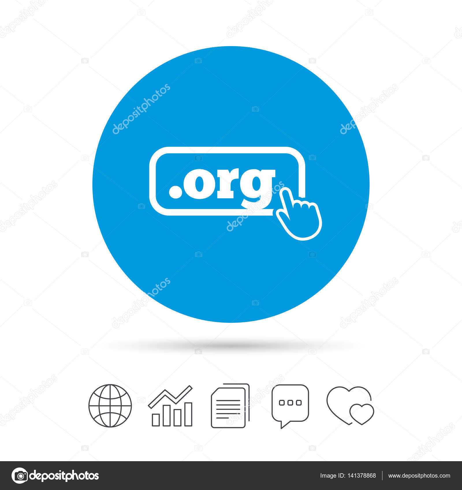 Domain ORG sign icon Stock Vector by ©Blankstock 141378868