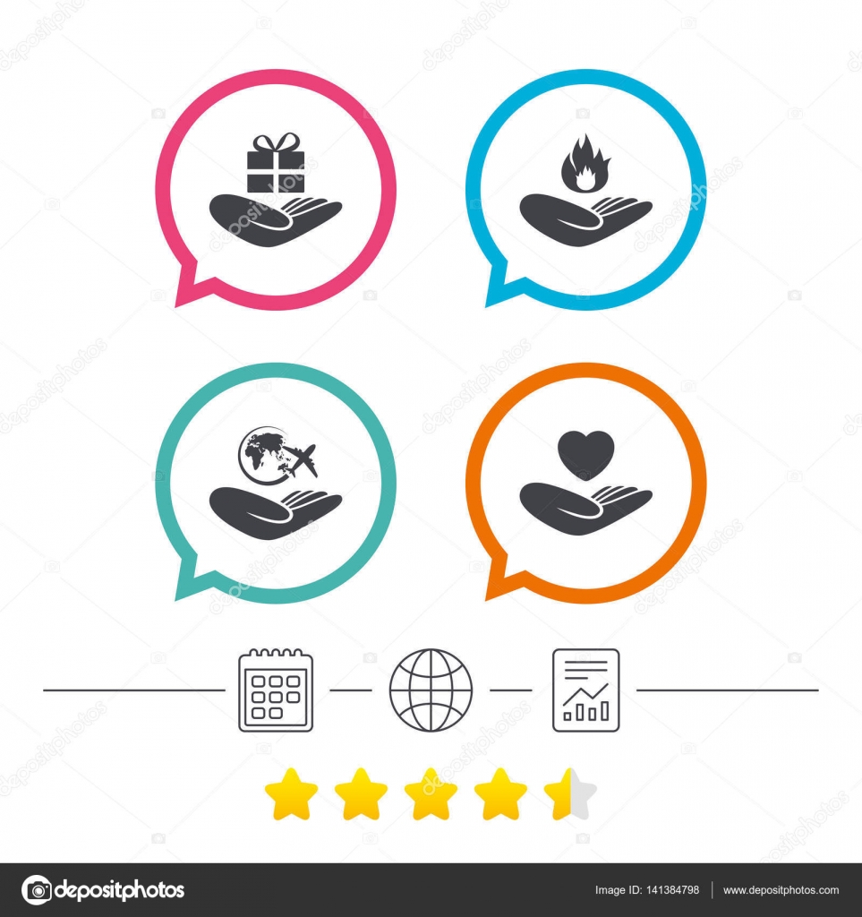 Podané ruce ikony Stock Vektor od ©Blankstock 141384798