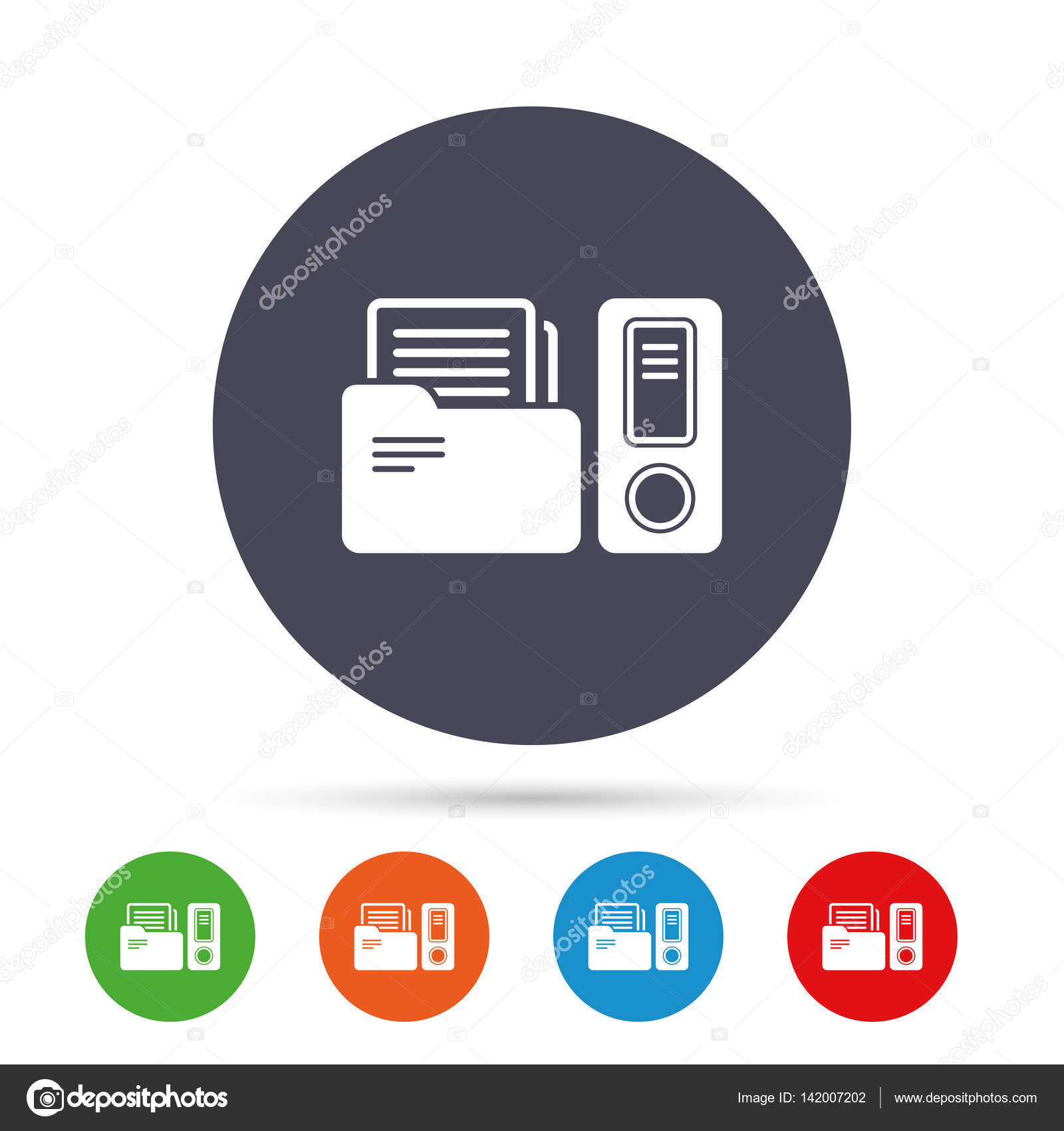 Document folder sign. Stock Vector by ©Blankstock 142007202