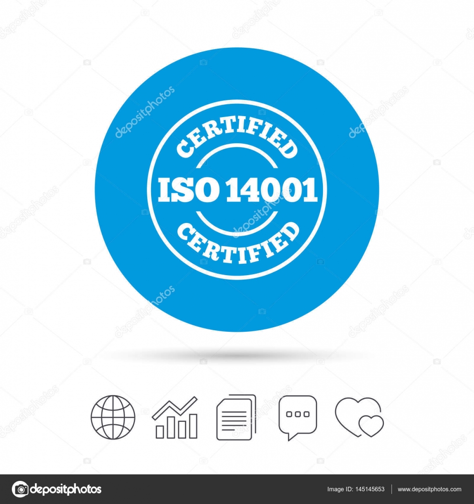ISO 14001 certified icon Stock Vector by ©Blankstock 145145653