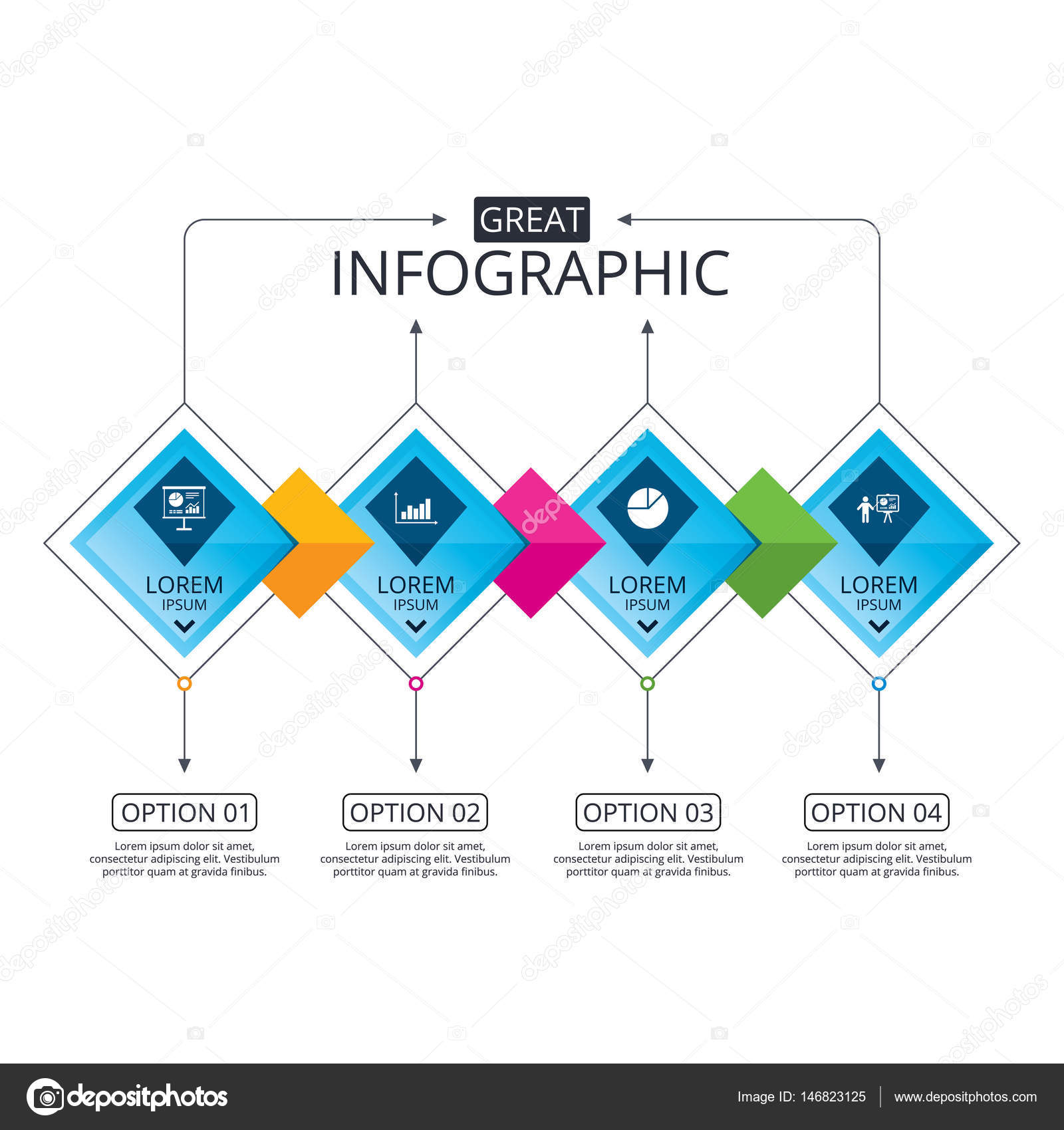 Flowchart infographic ppt - qerypalace