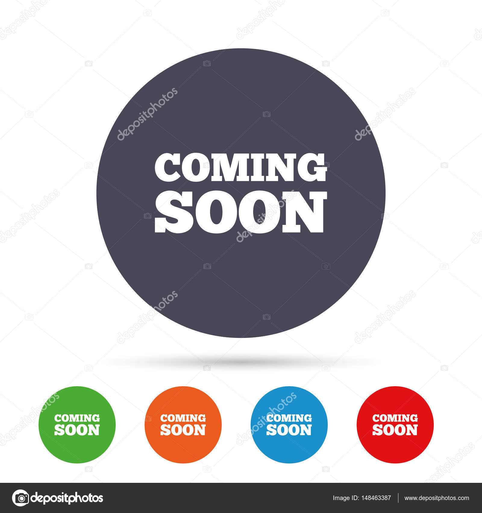 Datang segera ikon Vektor Stok oleh ©Blankstock 148463387