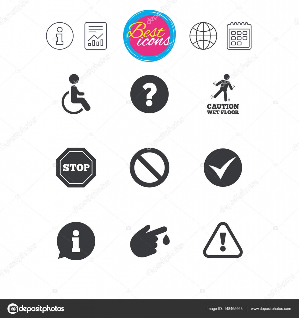 Attention caution icons. Stock Vector by ©Blankstock 148465663