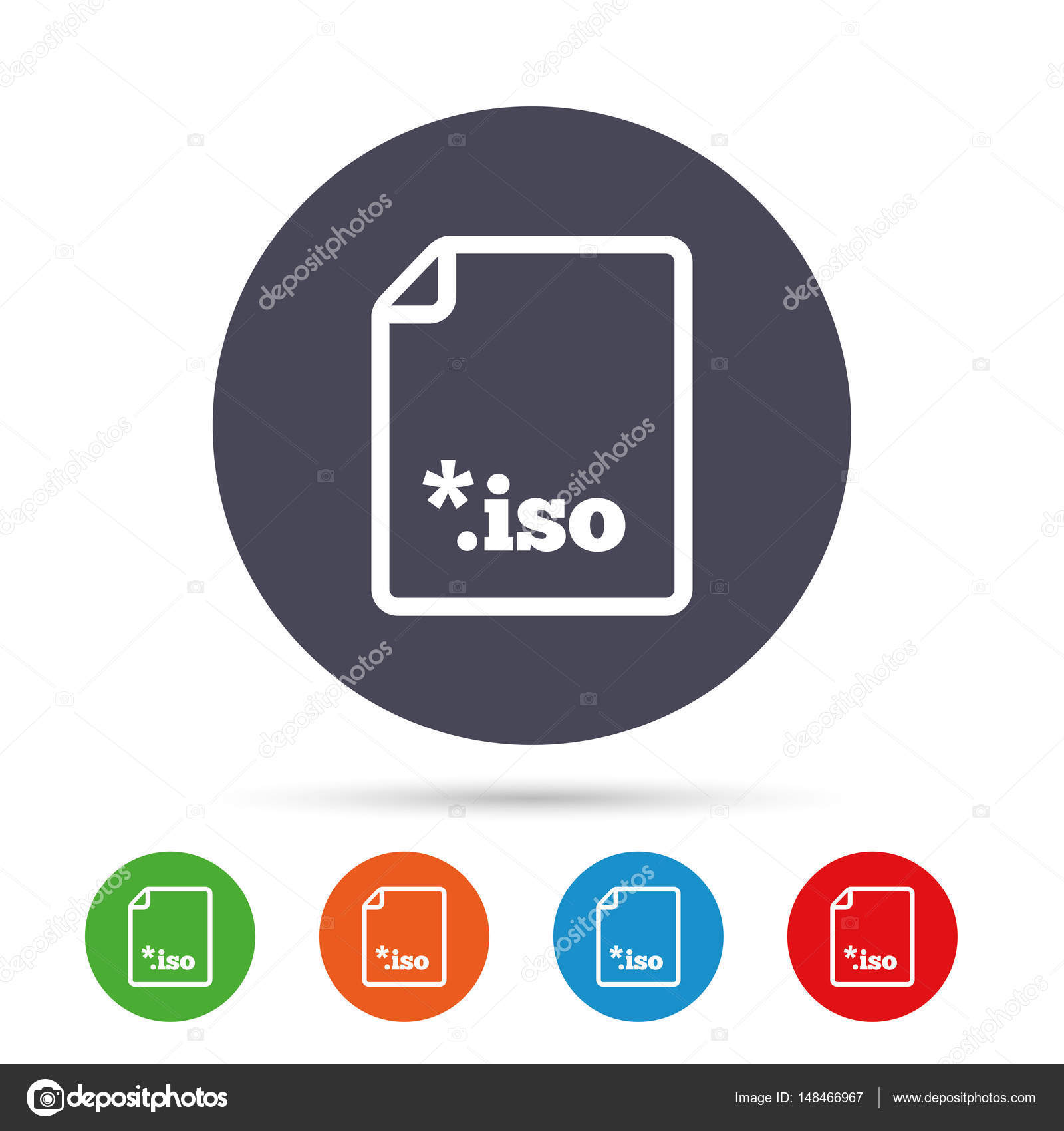 File ISO icons set Stock Vector by ©Blankstock 148466967