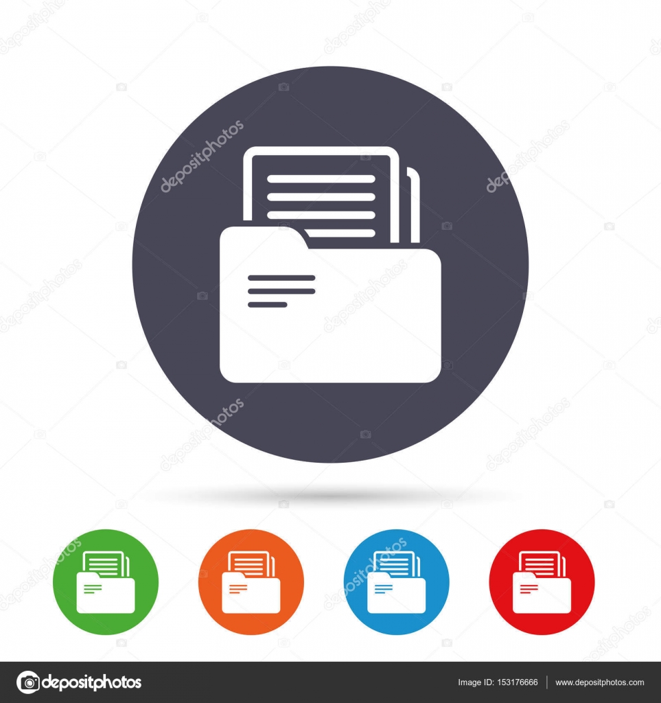 Document folder sign Stock Vector by ©Blankstock 153176666