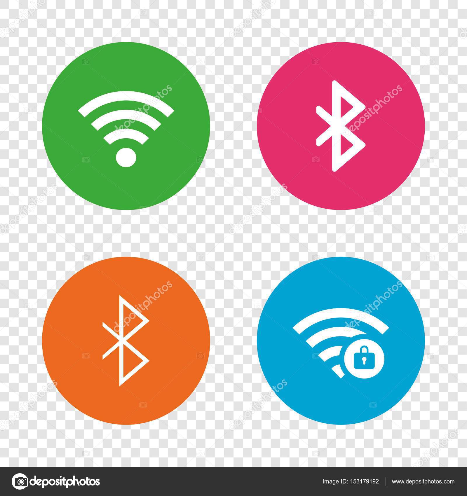 Wifi and Bluetooth icon. Stock Vector by ©Blankstock 153179192