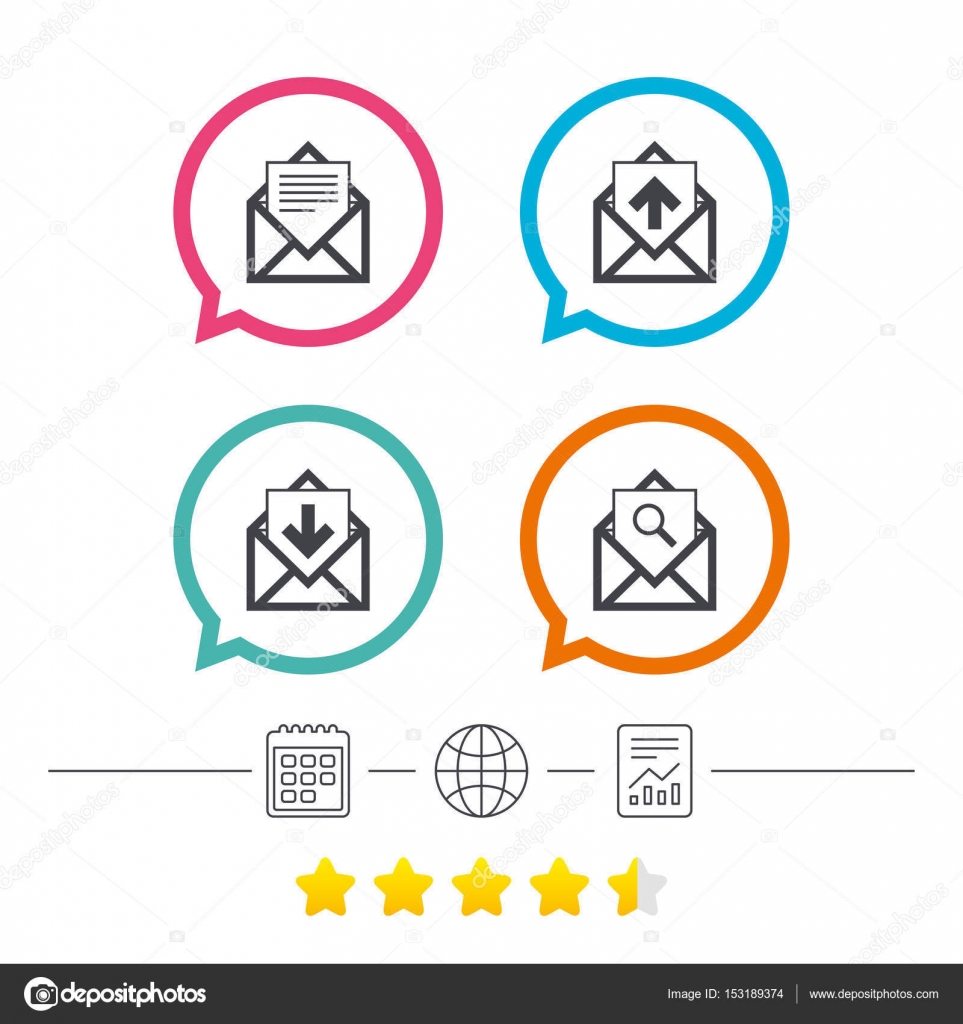 Mail icon. Envelope symbol Stock Vector by ©Blankstock 153189374