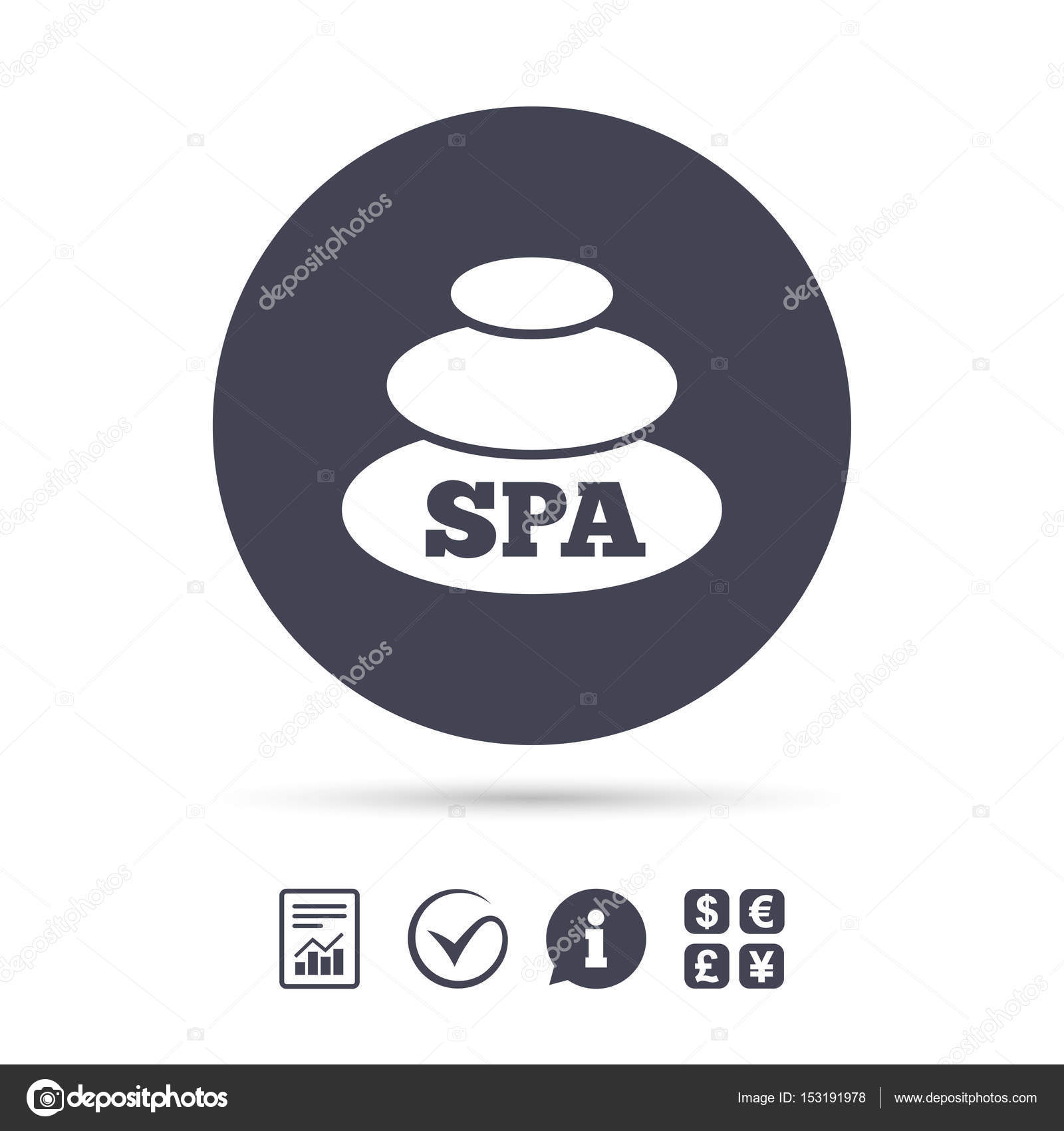 Spa stones icon Stock Vector by ©Blankstock 153191978
