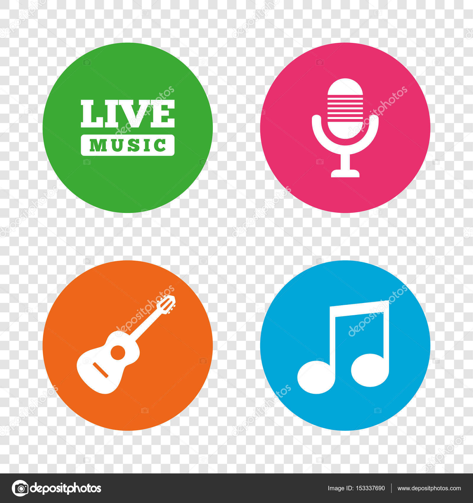 Live Music Icon Vector