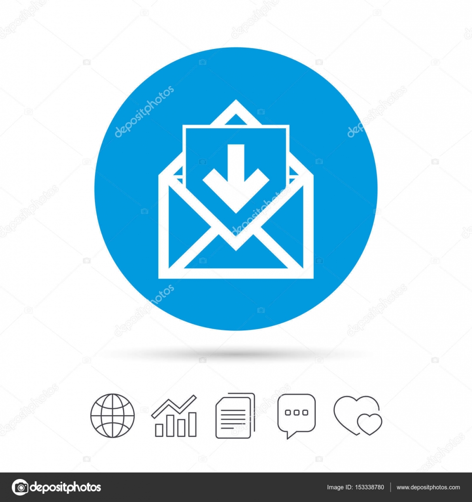 Inbox message sign. Stock Vector Image by ©Blankstock #153338780