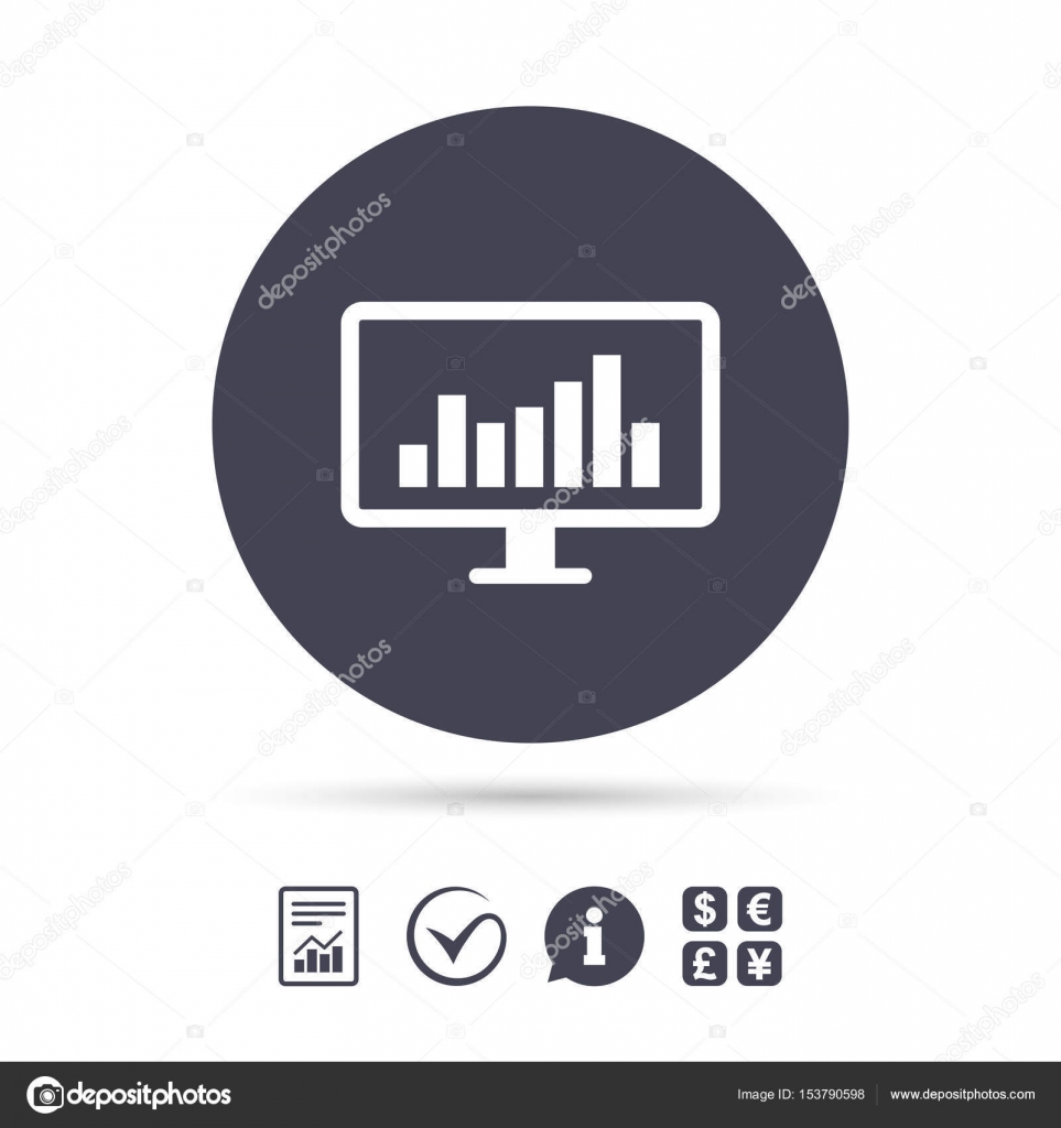 Computer monitor sign icon Stock Vector by ©Blankstock 153790598