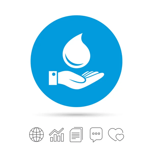 Water drop and hand sign - Stock Image - Everypixel