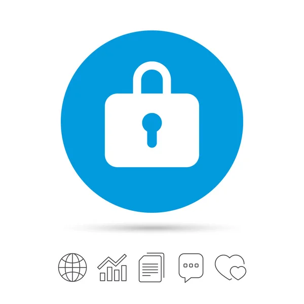 Lock sign icon - Stock Image - Everypixel
