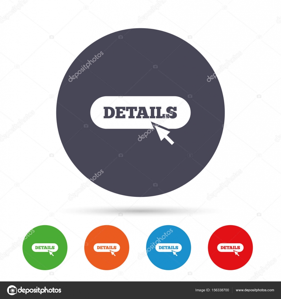 Details with cursor pointer icon. Stock Vector Image by ©Blankstock ...
