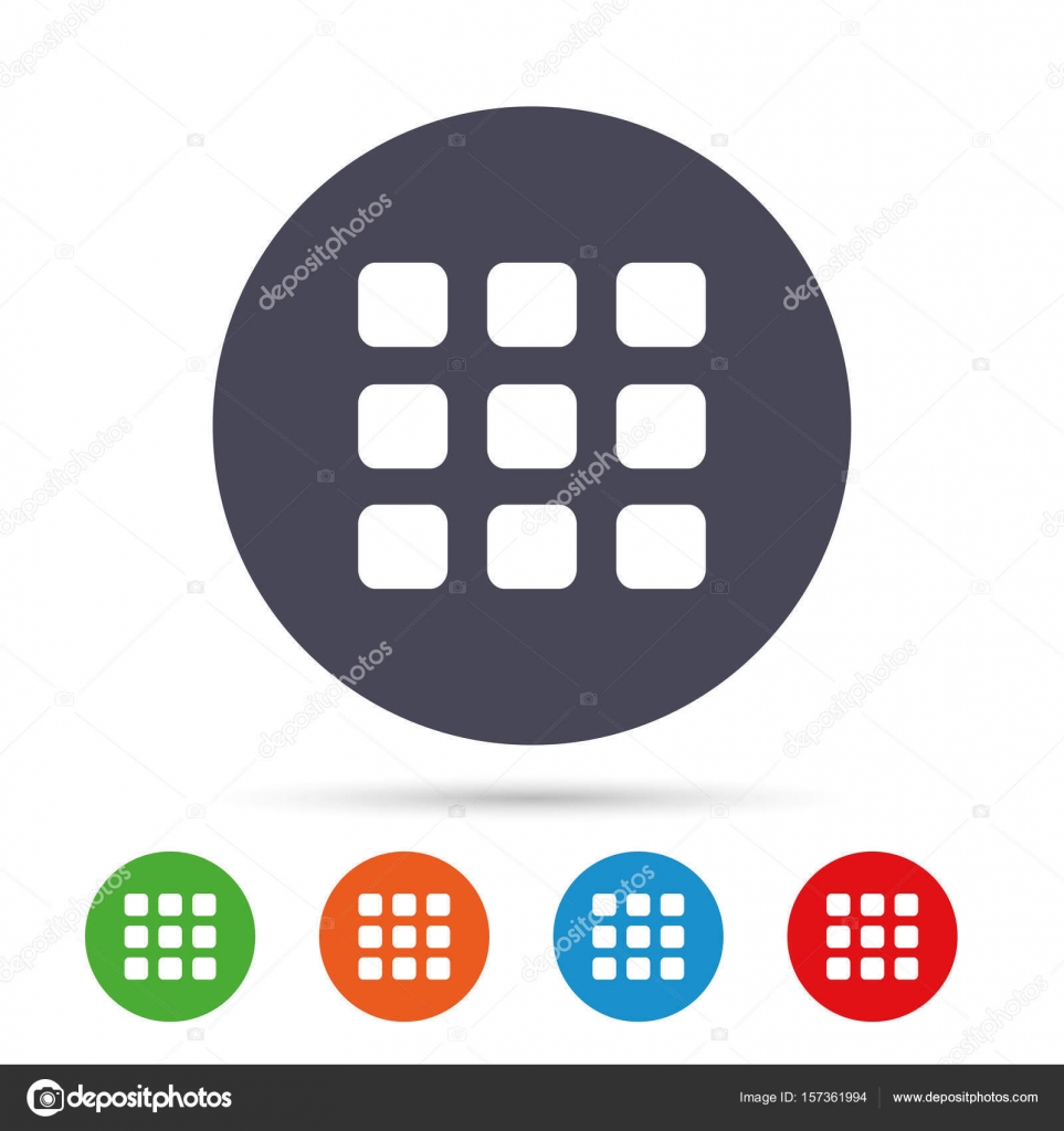 Thumbnails grid icons Stock Vector by ©Blankstock 157361994
