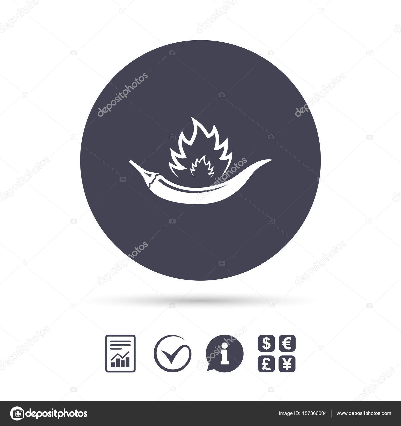 Signo de chile picante icono Vector de stock #157366004 de ©Blankstock