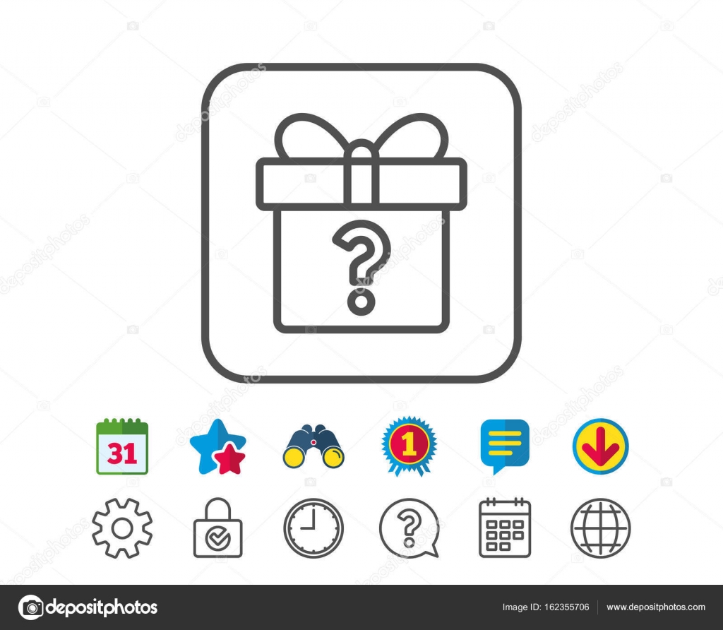 Gift box with Question mark icon Stock Vector Image by ©Blankstock ...