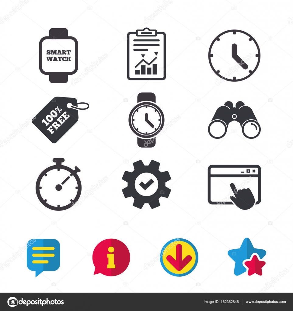 Stopwatch timer symbols Stock Vector Image by ©Blankstock #162362846