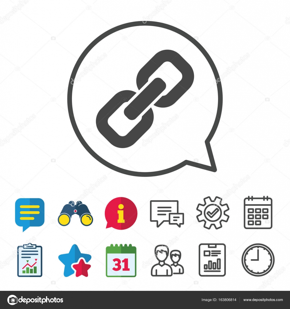 Link sign icon Stock Vector by ©Blankstock 163806814