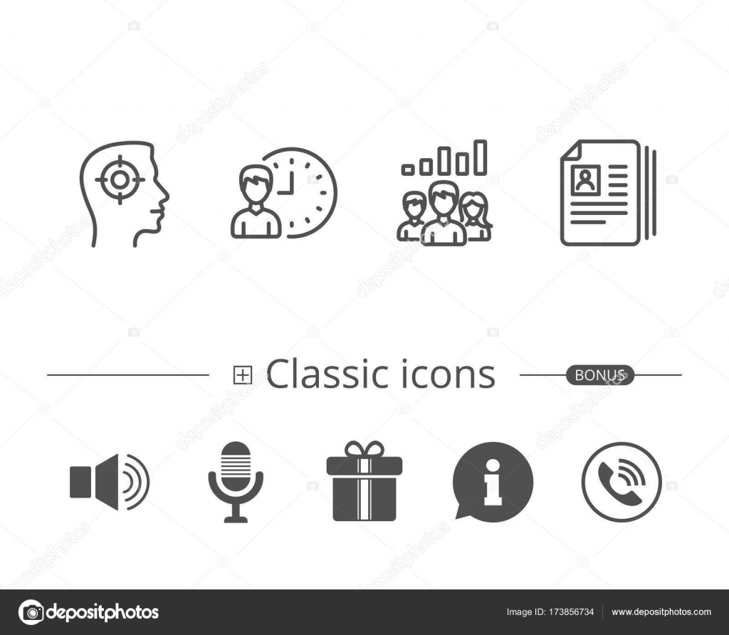 Head hunting, Networking and Teamwork icons. Stock Vector by ...