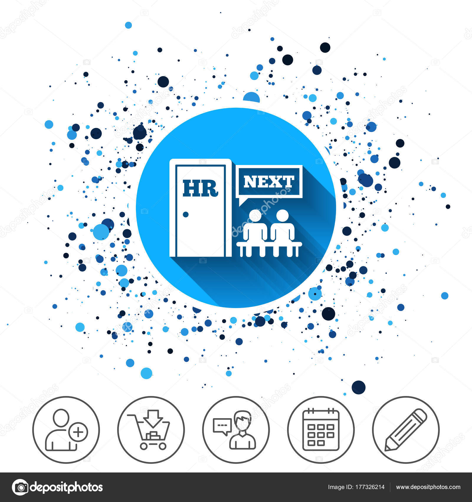 Human resources sign icon. Stock Vector by ©Blankstock 177326214