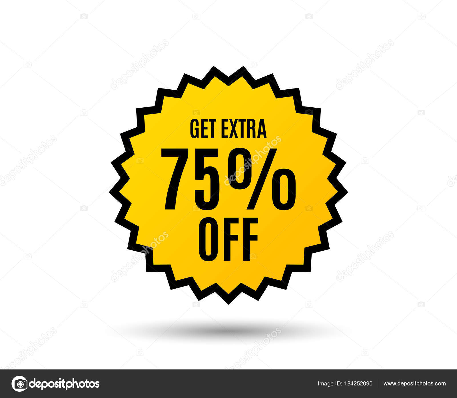 Signo de oferta de descuento . Stock Vector by ©Blankstock 184252090