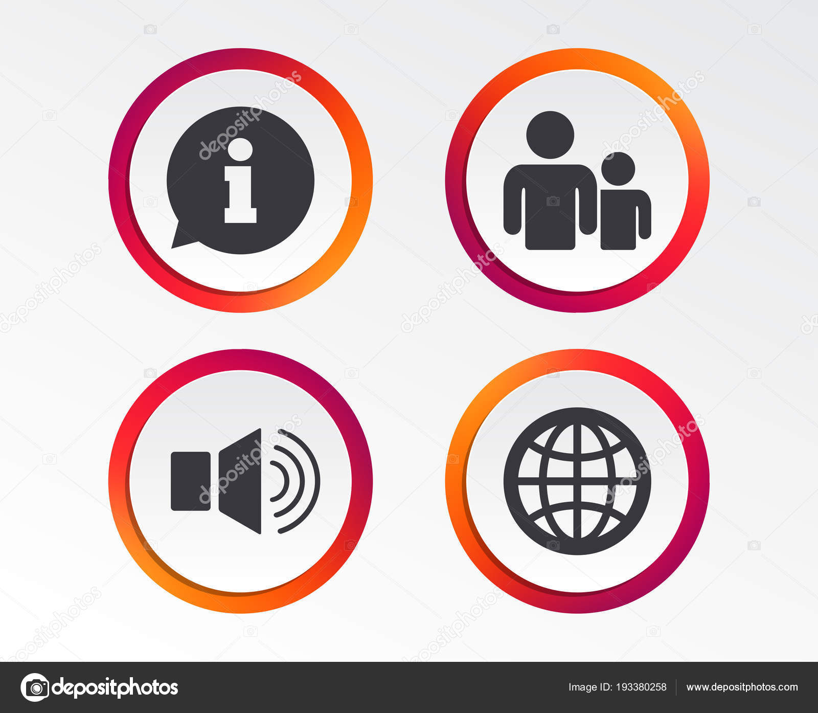 Information Sign White Background Stock Vector by ©Blankstock 193380258